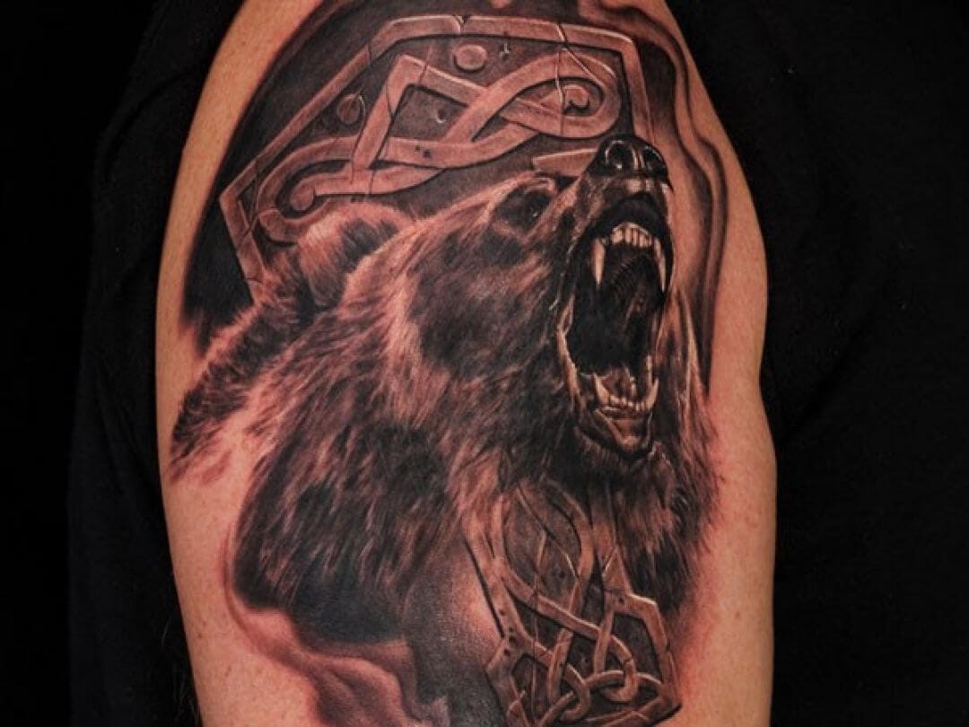 12+ Bear Shoulder Tattoo Designs and Ideas - PetPress