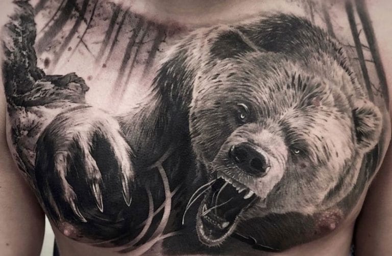 Top 15+ Bear Chest Tattoo Designs & Ideas - PetPress