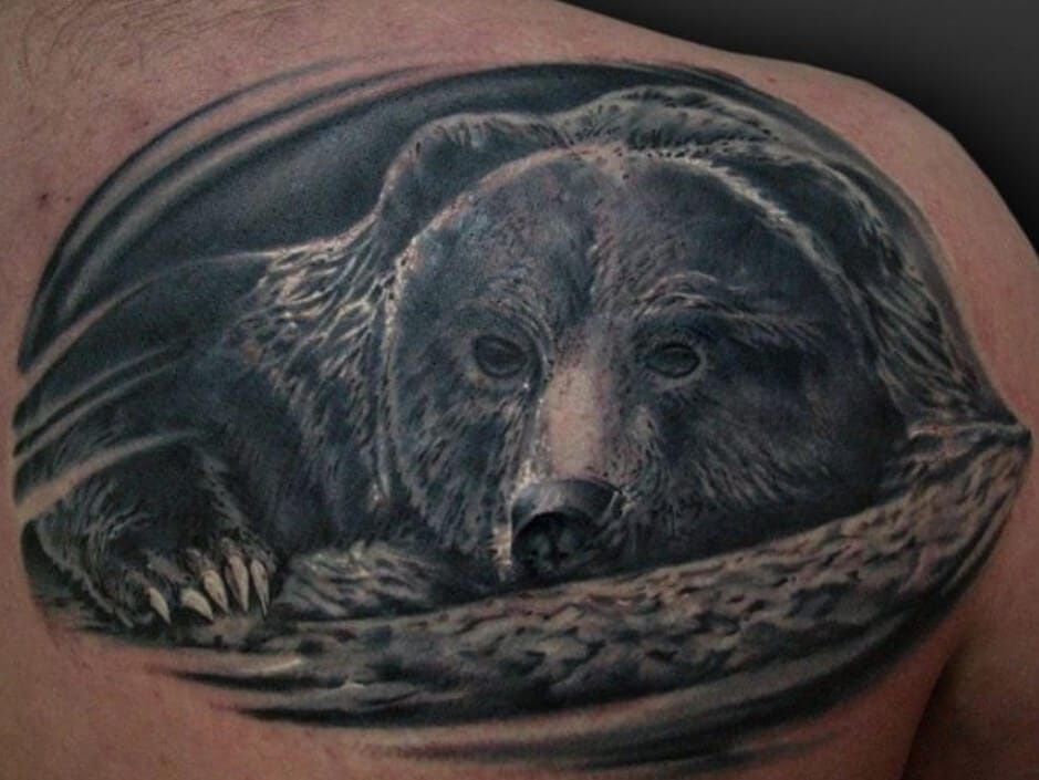 15+ Amazing Black Bear Tattoo Designs - PetPress
