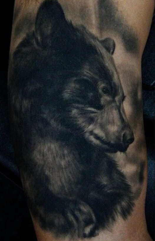 15+ Amazing Black Bear Tattoo Designs - PetPress