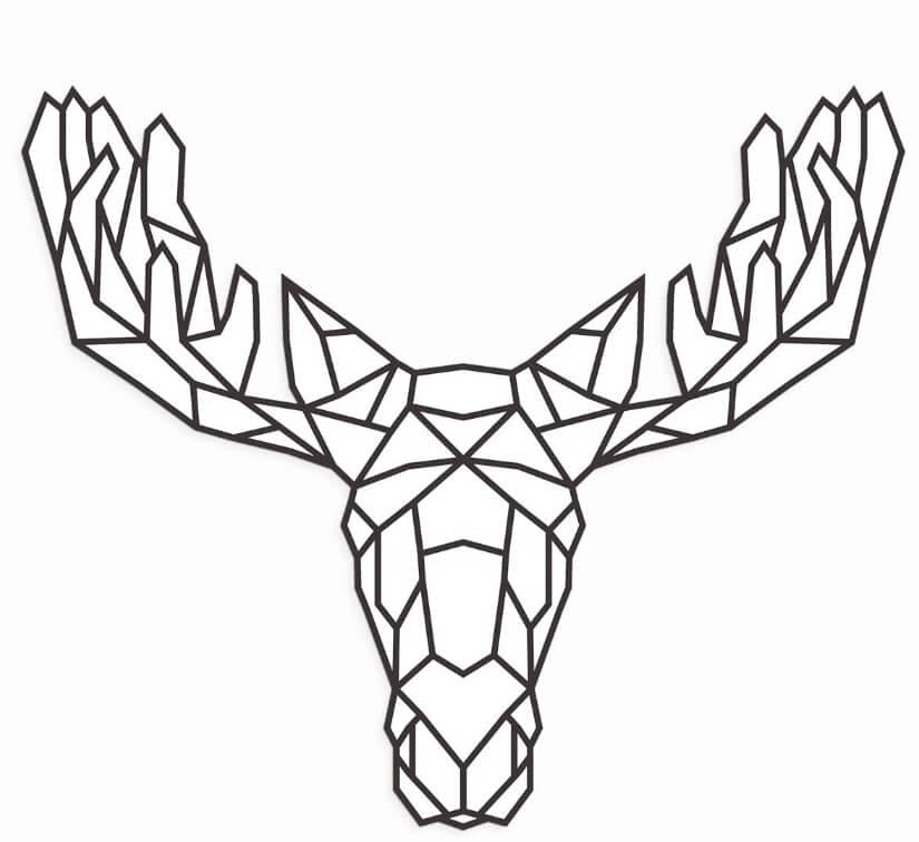 10+ Geometric Moose Tattoo Ideas - PetPress