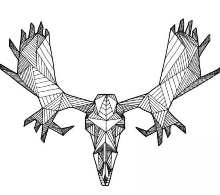 10+ Geometric Moose Tattoo Ideas - PetPress