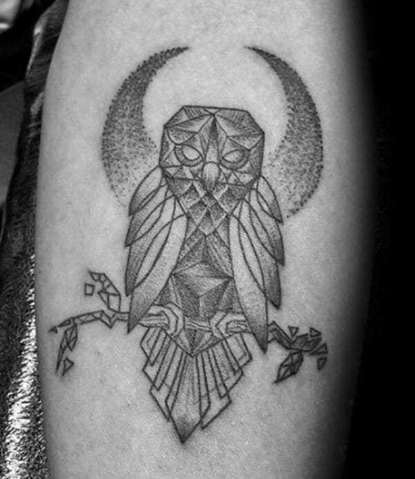 12+ Geometric Owl Tattoo Designs and Ideas - PetPress