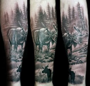 Top 14+ Inspiring Moose Tattoo Ideas and Designs - PetPress