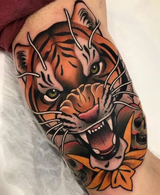Top 15+ Neo Traditional Tiger Tattoo Designs - PetPress