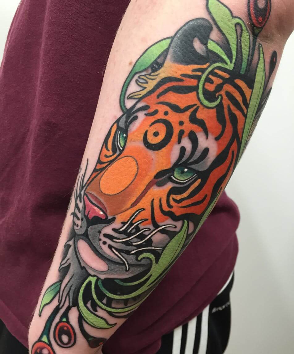 Top 15+ Neo Traditional Tiger Tattoo Designs - PetPress