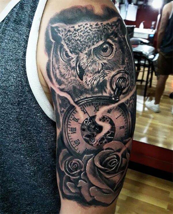 12+ Best Owl and Clock Tattoo Ideas - PetPress