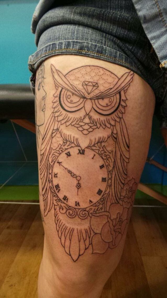 12+ Best Owl and Clock Tattoo Ideas - PetPress