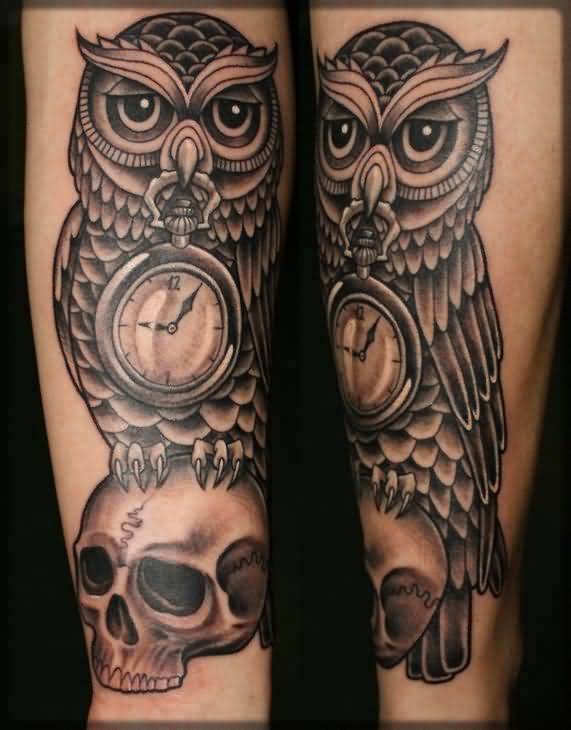 12+ Best Owl and Clock Tattoo Ideas - PetPress