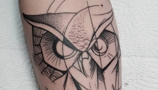 12+ Best Geometric Owl Tattoo Designs - PetPress