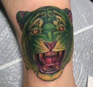 Top 10+ Knee Tattoo Ideas - Tiger Tattoo Designs - PetPress