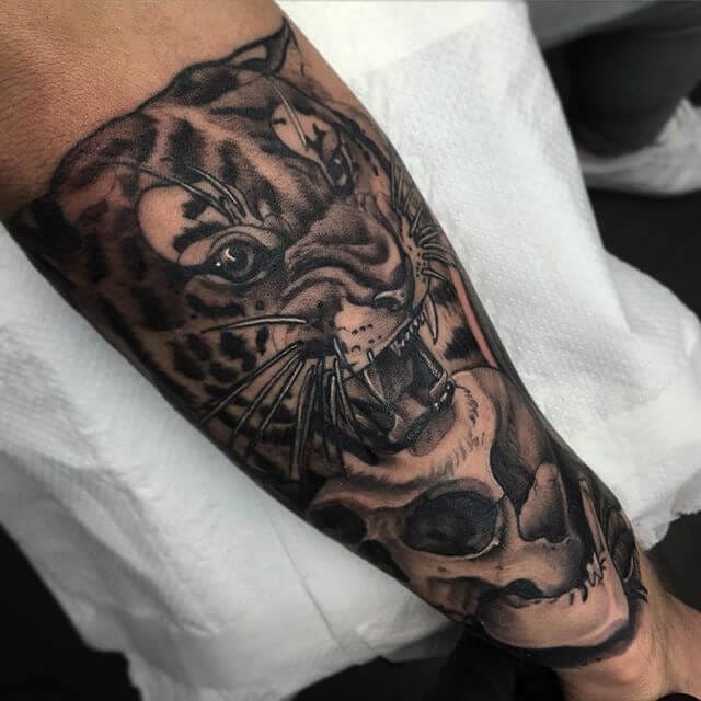 12+ Best Tiger and Skull Tattoo Designs - PetPress