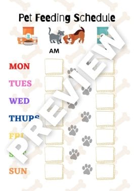 The 6 Best Pet Feeding Printables: A Guide to Feeding Your Pet