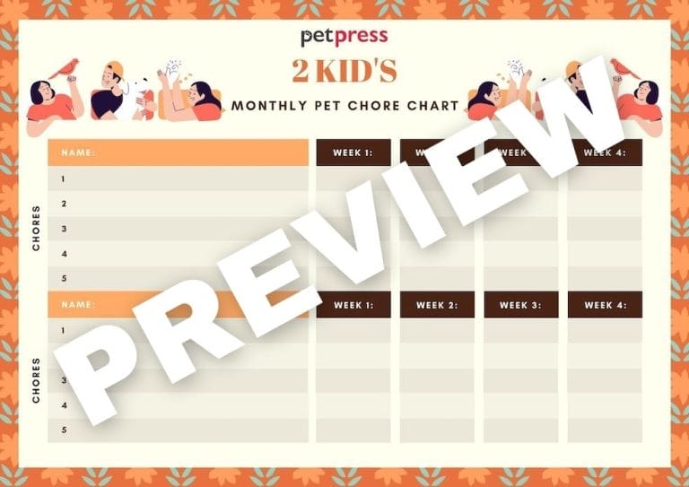 10 Free Pet Chore Printables for Kids That Will Keep Your Home Clean