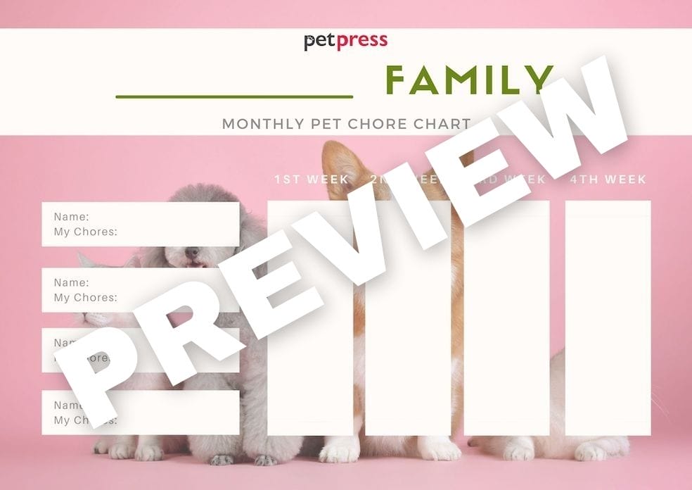 10 Free Pet Chore Printables for Kids That Will Keep Your Home Clean