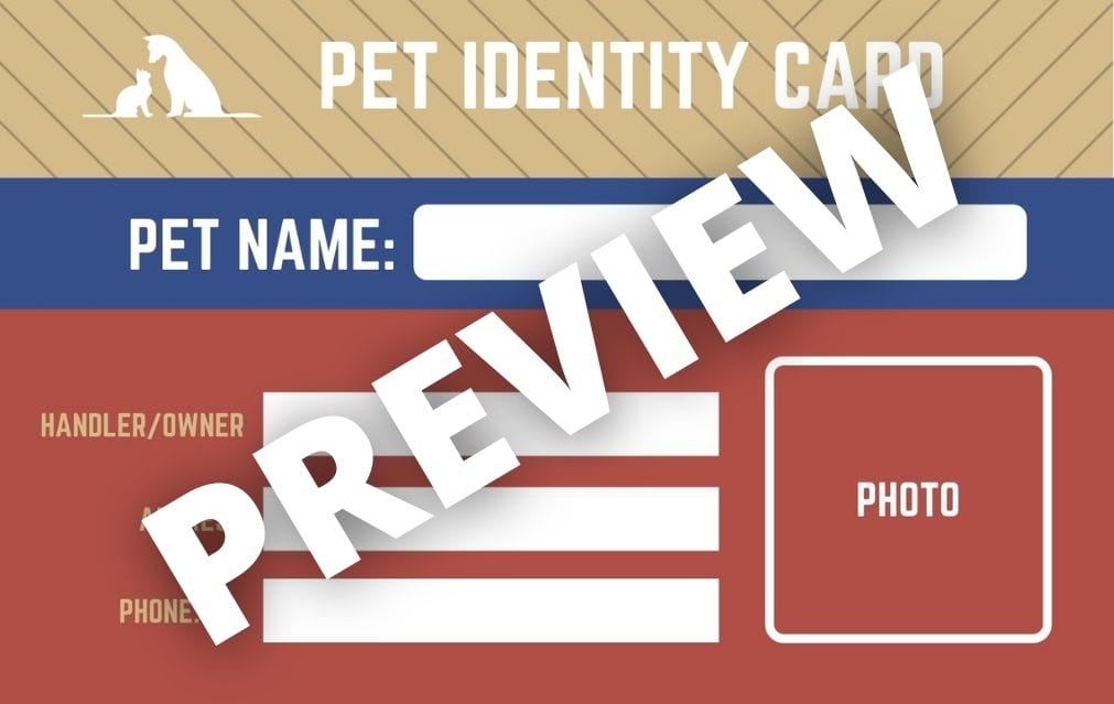 8 Best Pet ID Card Templates: Free Printables