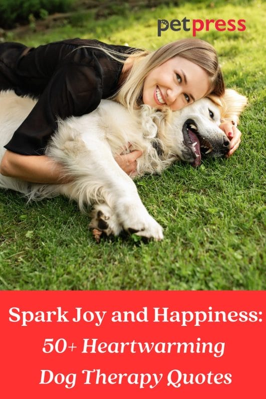 Spark Joy and Happiness: 50+ Heartwarming Dog Therapy Quotes