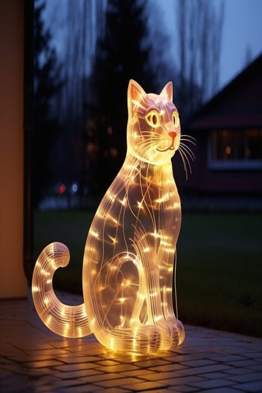 Purrfectly Festive: Cat Christmas Outdoor Decorations