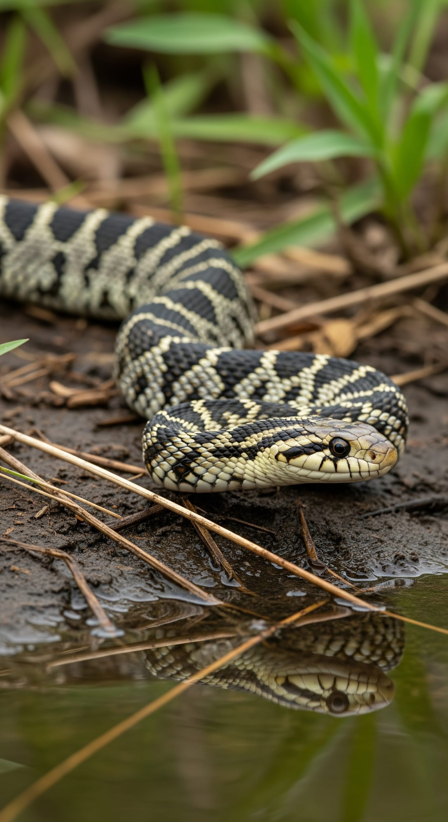 Diamondback Water Snake: North America's Aquatic Serpent